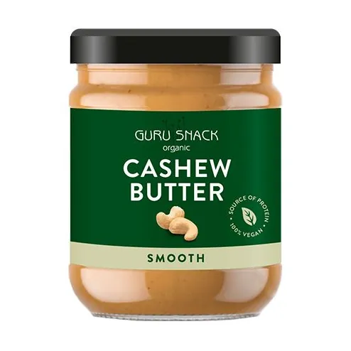 Cashewnøddesmør Smooth Ø | 250 g | Guru Snack